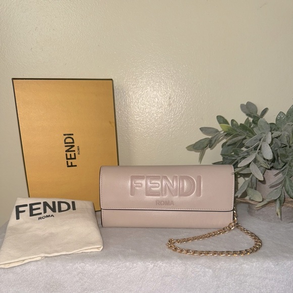 Fendi | Bags | Fendi Logo Roma Bifold Long Wallet | Poshmark